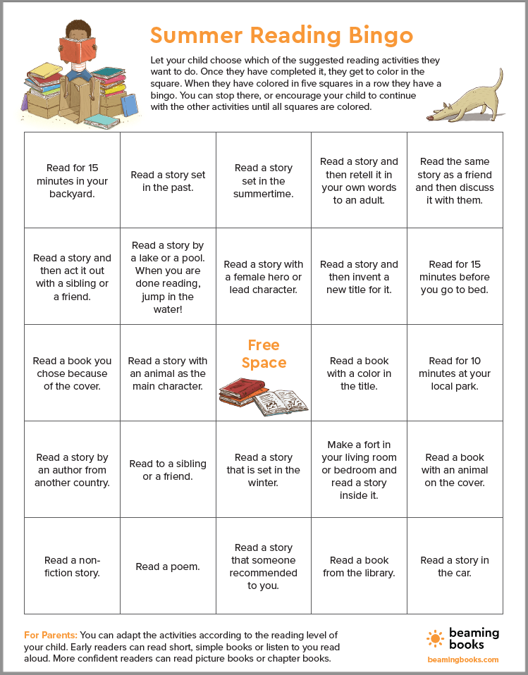 Summer Reading Bingo